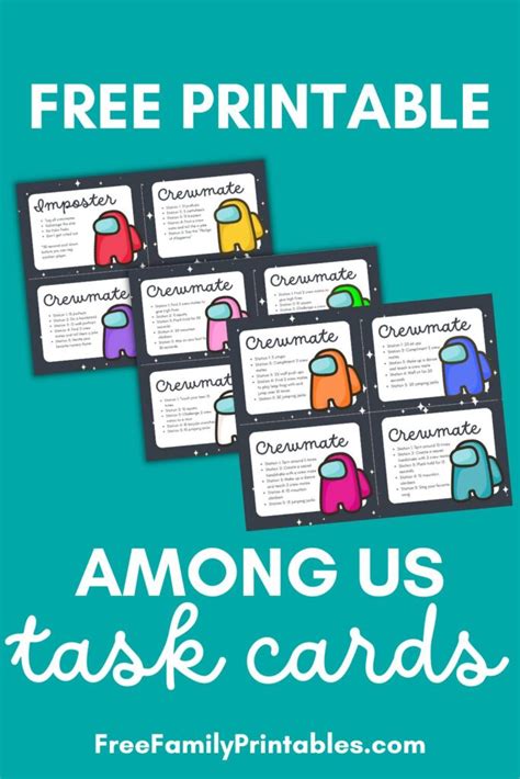 Among Us Party Ideas Tasks At Renee Shaver Blog