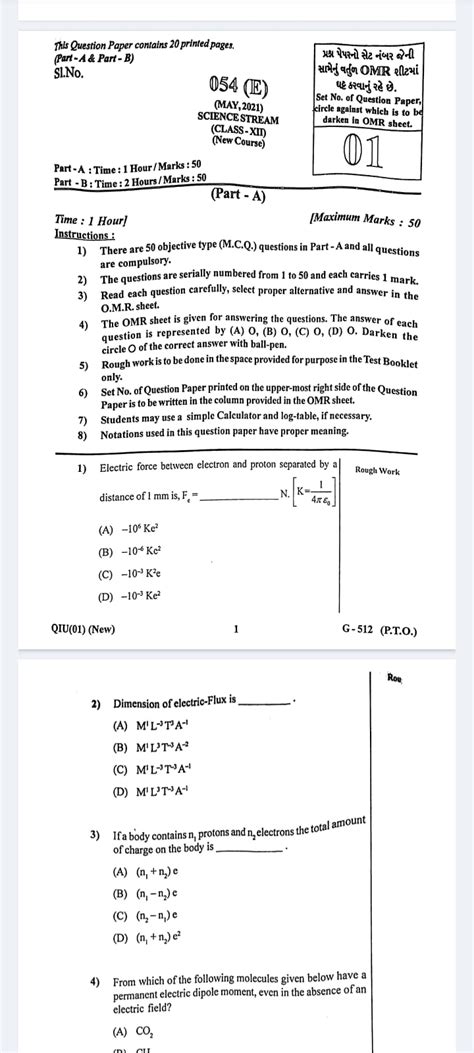 1 Calculate The Electric Force Between An Electron And A Proton Separate