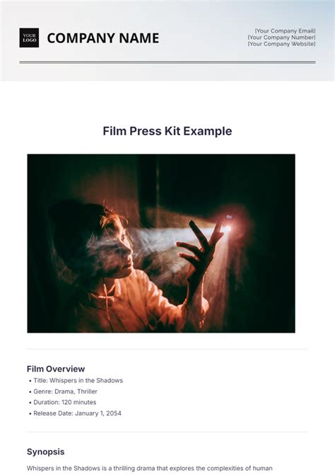 Free Dj Press Kit Template Edit Online And Download