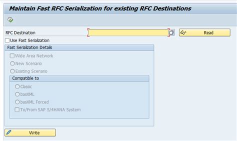 Rfc Connections With Fast Serialization
