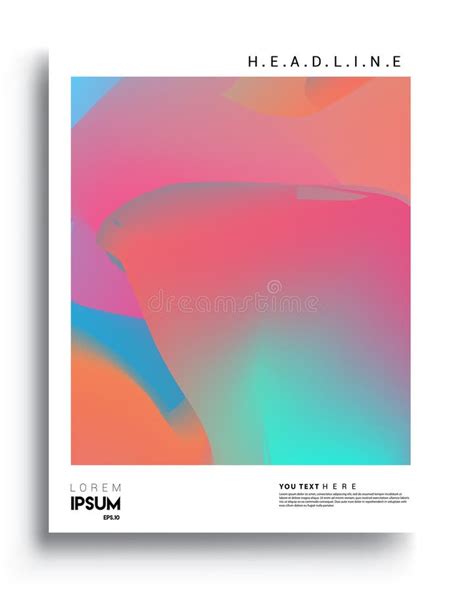 Modern Abstract Covers Cool Gradient Shapes Composition Vector Covers