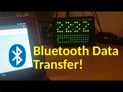 Joe S Arduino LED Matrix Display Clip Bluetooth Transfer YouTube