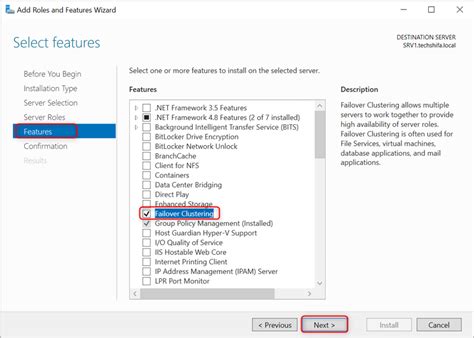 Install And Configure Two Node Failover Cluster