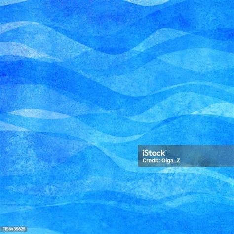 수채화 투명 바다 바다 파도 청록색 색 배경입니다 수채화 손 그린 파도 일러스트 수채화에 대한 스톡 벡터 아트 및 기타 이미지 수채화 투명한 가리기 Istock