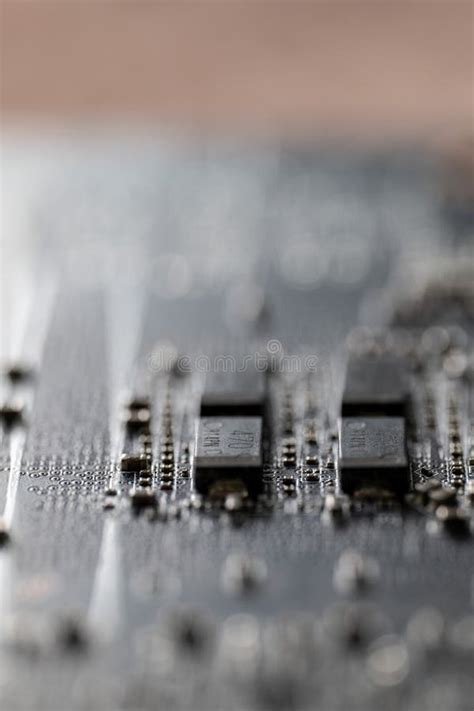 Macro Photograph Of A Computer Motherboard Stock Photo Image Of Science Wallpaper
