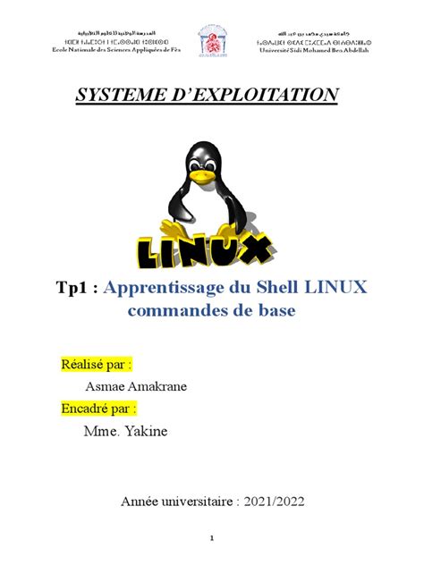 Tp Unix Amakrane Asmae Download Free Pdf Fichier Informatique Répertoire Informatique