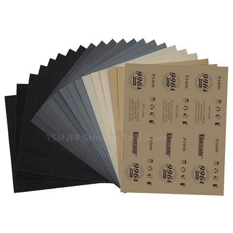 10 Pcs 9x11 Inch Sandpaper 60 10000 Grit Wet Dry S Grandado