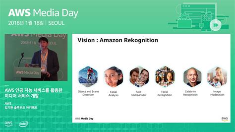 Aws 인공 지능 서비스를 활용한 미디어 서비스 개발 김기완 솔루션즈 아키텍트 Aws Youtube