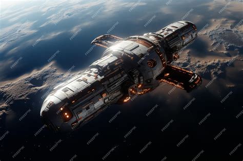 Premium Ai Image Spacecraft On Interplanetary Missions