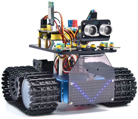 Робот танк Mini Caterpillar V30 для Arduino купити в Києві та Україні