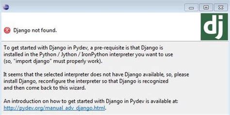Python Why Doesn T Pydev Find Django Stack Overflow
