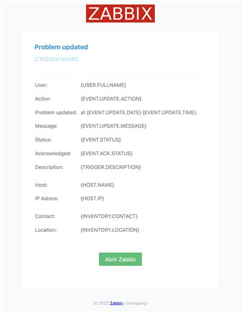 Email Template Zabbix Design Talk