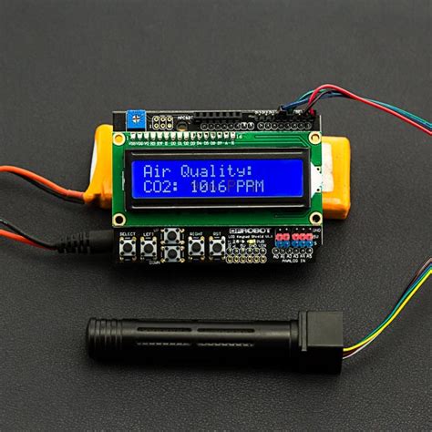 Gravity红外co2二氧化碳传感器0 50000ppm 气体传感器 Dfrobot创客商城