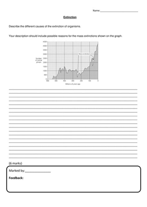 New Aqa 9 1 Gcse Biology Iveextinction 4636 Teaching Resources