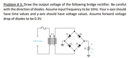 Solved Problem Draw The Output Voltage Of The Following Chegg Com