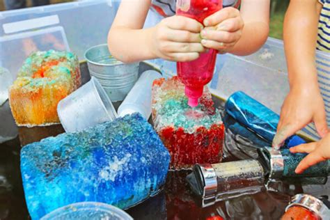 Melting Ice Experiment How To Make Ice Sculptures Babble Dabble Do