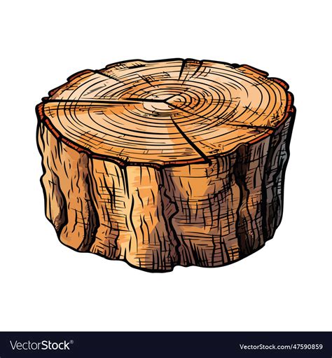 Tree Trunk Design Royalty Free Vector Image VectorStock