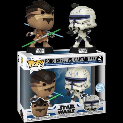 Фигурка Funko Pop Star Wars Pong Krell Vs Captain Rex Фанко Поп Понг