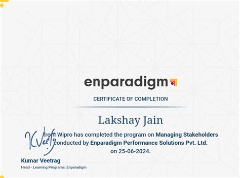 Lakshay Jain On Linkedin Projectmanagement Stakeholdermanagement Wipro