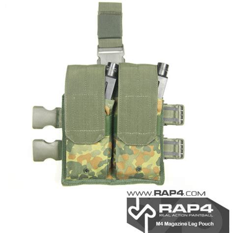 M4 M16 Dmag And Helix Magazine Leg Pouch German Flecktarn Mcs