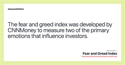 Fear And Greed Index AwesomeFinTech Blog