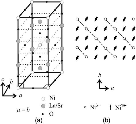A Tetragonal Unit Cell Of La X Sr X NiO B Pattern Of Spin Charge Download Scientific