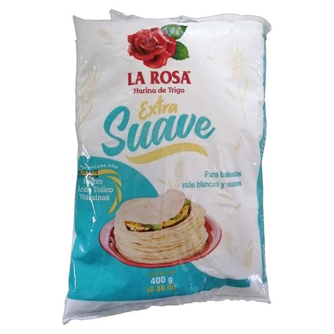 Harina De Trigo La Rosa Extra Suave400gr Paiz Honduras