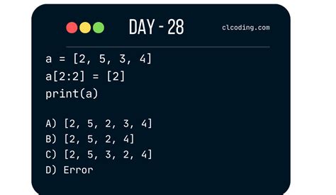 Python Coding Challenge Day 28 What Is The Output Of The Following Python Code ~ Computer