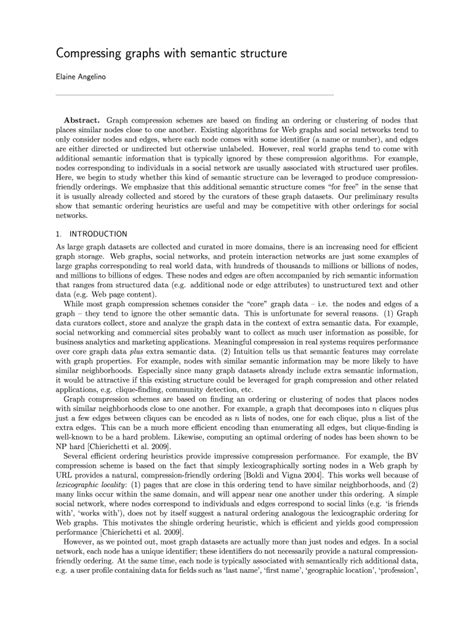 compressing graphs with semantic structure eecs harvard fill out