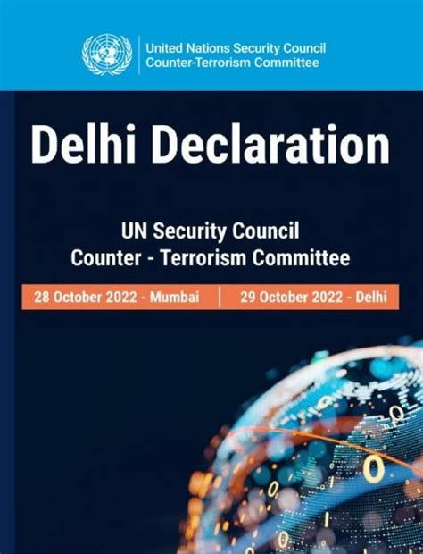 Delhi Declaration [en] Security Council Counter Terrorism Committee