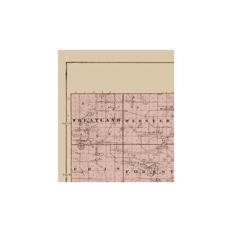 Historic County Map Rice County Minnesota Andreas 1874 23 X 262