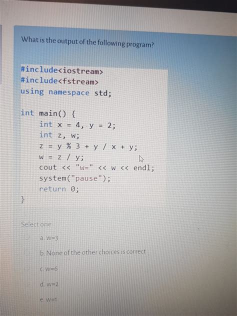 Solved What Is The Output Of The Following Program Include Chegg