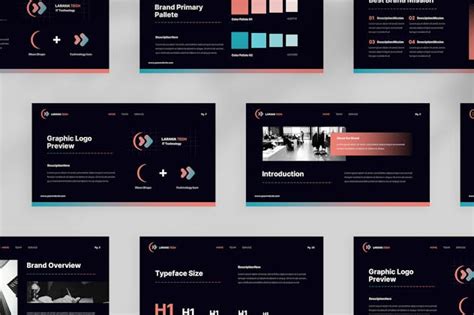 Шаблон Powerpoint с инструкциями по бренду Шаблоны презентаций