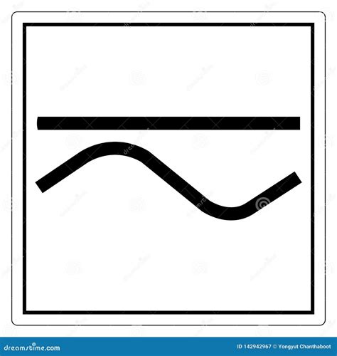 Direct And Alternating Current Dc And Ac Symbol Sign Icon Cartoon