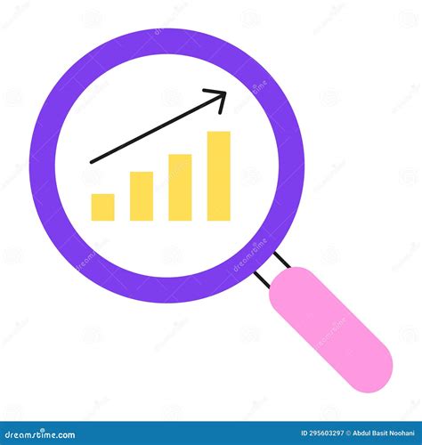 A Magnifying Glass Icon With A Graph Representing Data Analysis Data