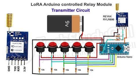 Lora Arduino Control Relay Module Circuit