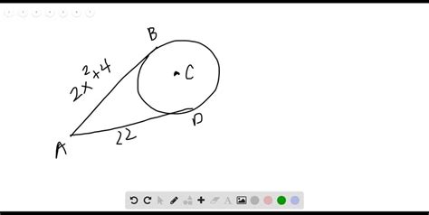 Solvedpoints B And D Are Points Of Tangency Find The Values Of X