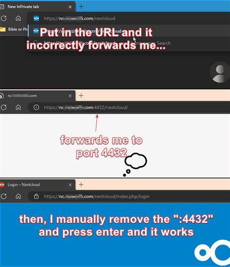 Reverse Proxy To Apache To Nextcloud The Port Is Incorrectly Being