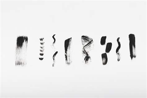 free photo comparison of different types of brush strokes