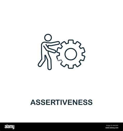 Assertiveness Icon Thin Outline Creativeassertiveness Design From Soft Skills Collection Web