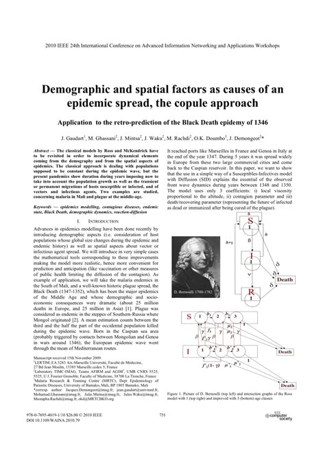 Pdf Demographic And Spatial Factors As Causes Of An Epidemic Spread