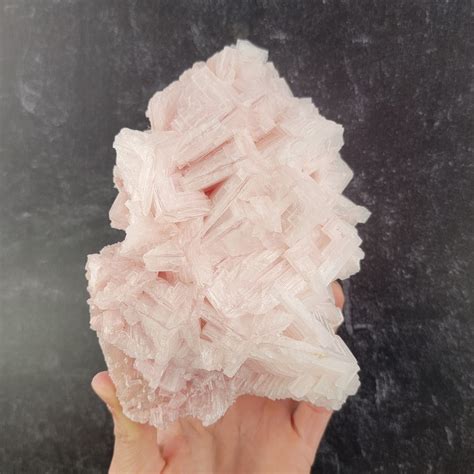 Pink Halite Cluster From Searles Lake Trona California Salt Crystal