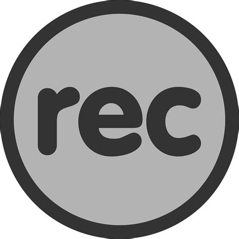 Download Record Button Sign Royalty Free Vector Graphic Pixabay