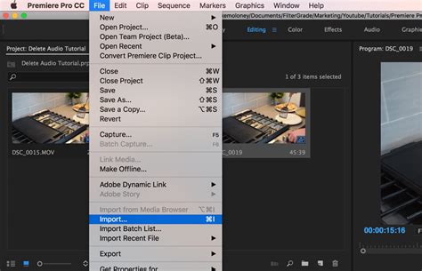 How To Delete Audio In Premiere Pro Cc Removing Audio From Videos Filtergrade