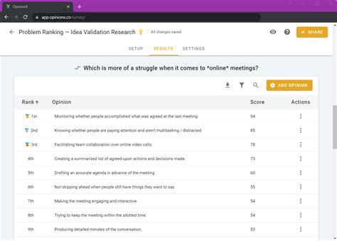 Pairwise Comparison Explanation Methods Examples Tools Opinionx — Free Stack Ranking Surveys