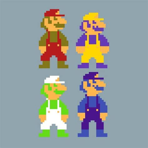 How To Draw Super Mario Pixel Art