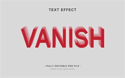 Premium Psd Fade Out Text Effect Design