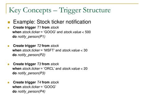 Ppt Scalable Trigger Processing Optimizing Database Research Powerpoint Presentation Id4537060