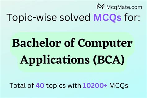 10800 bachelor of computer applications bca topic wise solved mcqs