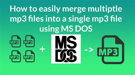 How To Easily Merge Multiptle Mp Files Into A Single Mp File Using MSDOS WhooshTranscription